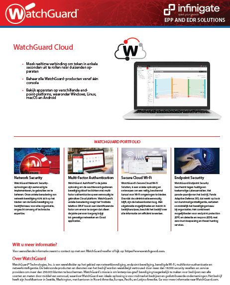 Infinigate & WatchGuard | Endpoint Security | Datasheet EPP en EDR